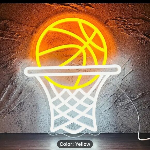 Wall Decor | Basketball Hoop Neon Led Sign | Poshmark